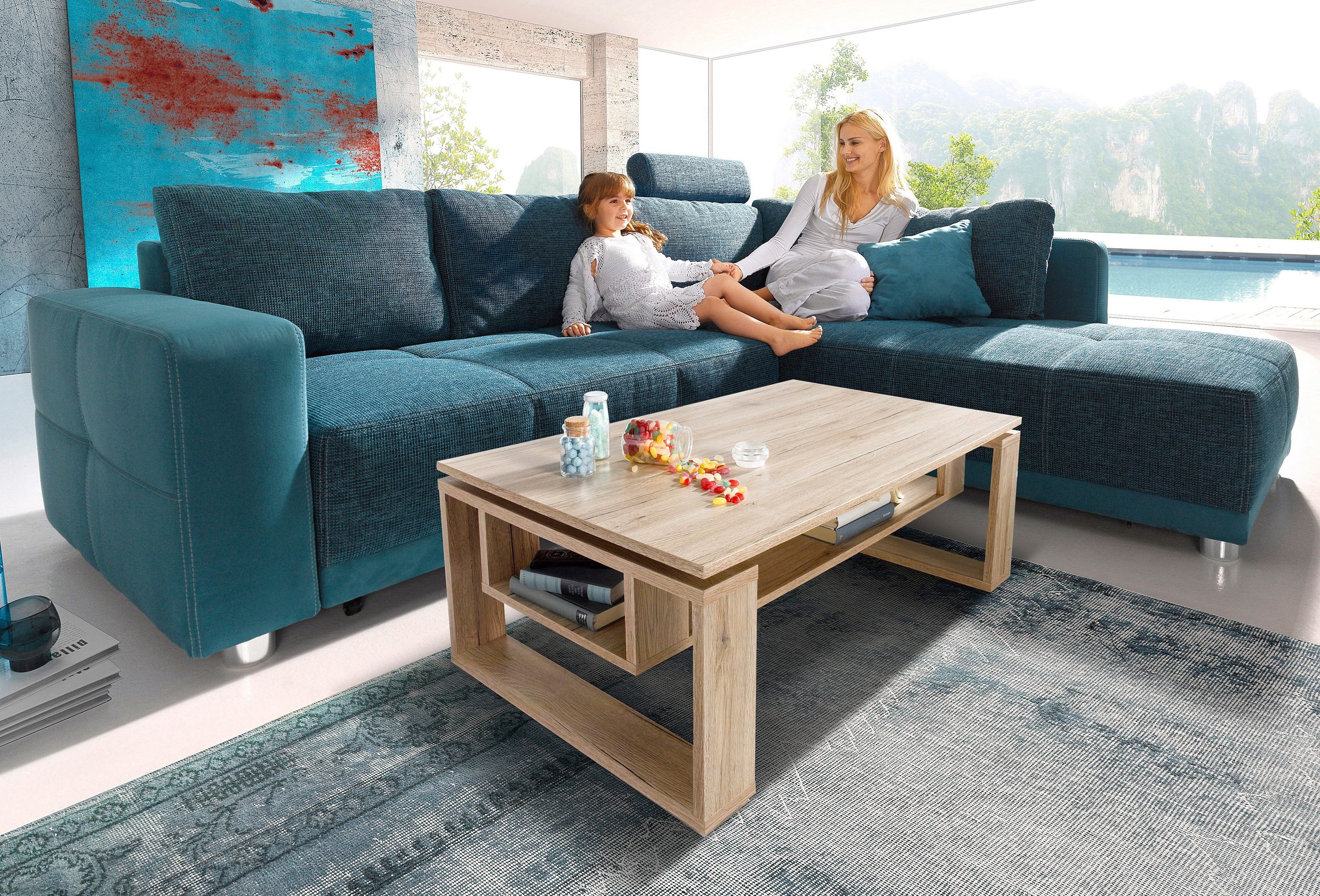 Jockenhöfer Gruppe Ecksofa Orlando L Form Mit Bettfunktion Bettkasten